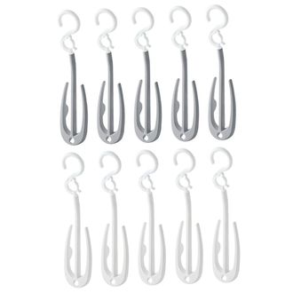 Artibetter 10 St&uuml;ck Teiliges Schuhaufh&auml;nger Doppeltem Haken Multifunktionale Leichte Kunststoff schuhhalter f&uuml;r Schnelles Trocknen und Platzsparende Aufbewahrung