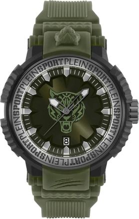 Plein Sport Homme, Accessoires, Vert, Taille: ONE Size Montre analogique avec motif tigre