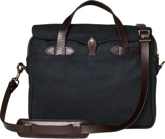 Filson Robuste Twill-Leder-Aktentasche - - Bags - unisex - Blau - ONE SIZE