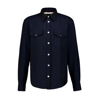 Marni Herren, Shirts, Blau, MGr&ouml;&szlig;e
