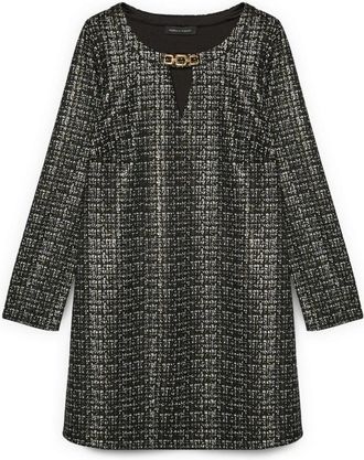 Fiorella Rubino Femme, Robes, Noir, Taille: 50 FR Robe courte trap&egrave;ze