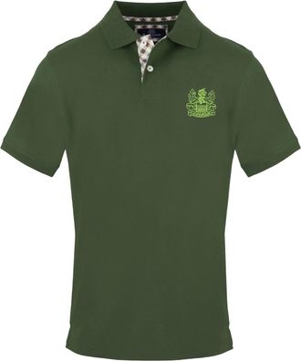 Aquascutum Poloshirt f&uuml;r Herren, Baumwolle (Milit&auml;rgr&uuml;n)