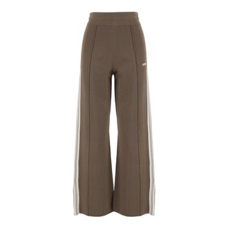 Autry Femme, Pantalons, Brun, Taille: 38 FR Pantalon en m&eacute;lange viscose avec logo