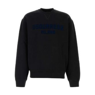 Dsquared2 Stylischer Sweatshirt f&uuml;r M&auml;nner - - Sweatshirts & Hoodies - Herren - Schwarzk - L