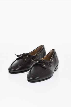 Bally Leather Loafers PATHY with Lace-Up Design size 41