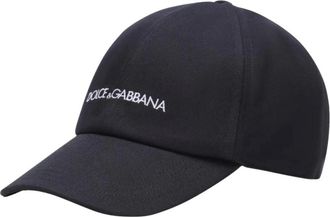 Dolce & Gabbana Homme, Accessoires, Noir, Taille: 58 CM Casquette de baseball en coton