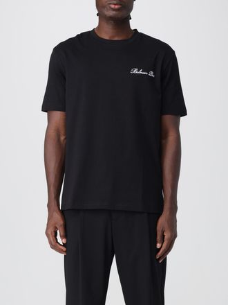 Balmain Crew-Neck-Logo-T-Shirt