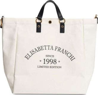 Elisabetta Franchi Sac Cabas - Blanc