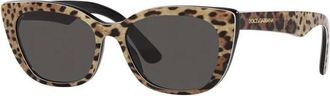 Dolce & Gabbana Lunettes de soleil oeil de chat - Femme - Accessoires - Multicolore - Taille: 49 MM