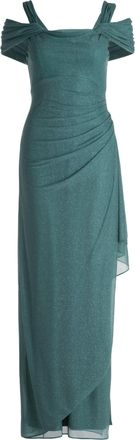 Vera Mont Damen Abendkleid im Glitzer-Look 42, Green/Grey