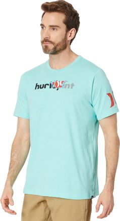 Hurley Herren Evd 25th S1 Ss T-Shirt, Tropical Mist Htr, XXL