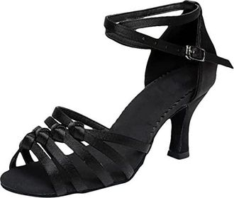 Generic Chaussures De Danse Latine Femme Ouverte Latine Tango Valse Fête Sociale Salsa Performance Sandales De Danse Pour Femmes À Talons Hauts Paillettes Mod