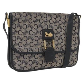 Celine Pre-owned Vintage Macadam Canvas Shoulder Bag - Femme - Pre-owned - Bleu - Taille: ONE Size