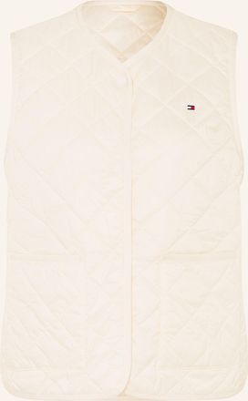 Tommy Hilfiger Steppweste Aus Satin weiss