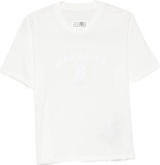 Maison Margiela T-shirt en coton avec logo Mm6 Maison Margiela