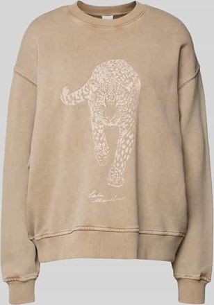 Lala Berlin Oversized Sweatshirt mit Motiv-Print