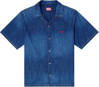 Diesel Homme, Chemises, Bleu, Taille: L Chemise en denim rigide