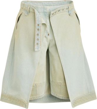 Kiko Kostadinov Kiko Kostadinov, Femme, Shorts, Blanc, Taille: W25 Carina Apron Shorts