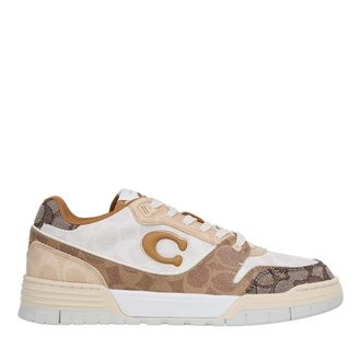 Coach Low-Top Sneaker - Coach Soho Sneaker With Mixed Signature - Gr. 38 (EU) - in Braun - f&uuml;r Damen
