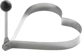 Premier Housewares Herz Form Ei Ring, Rostfreier Stahl, Silber