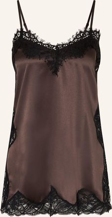 Mrs & Hugs Mrs & Hugs Satintop Mit Spitze braun