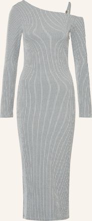 HUGO BOSS Hugo One-Shoulder-Kleid Nalatina Mit Glitzergarn grau