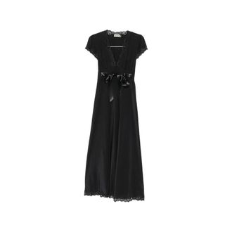 Rixo Marlice Lace-trimmed Bow-detail Maxi Dress