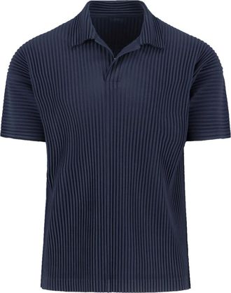 Homme Pliss&eacute; Issey Miyake Pleated Polo Shirt