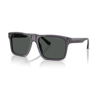 Emporio Armani Dunkelgrau Rauch Sonnenbrille - - Accessories - Herren - Schwarzk - 57 MM