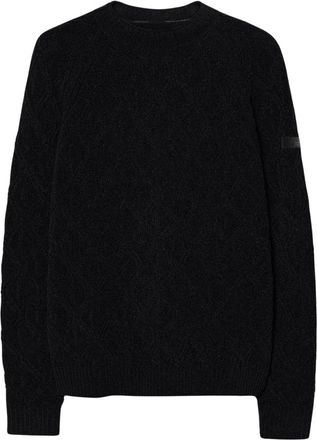 Roberto Ricci Design Pull col rond en velours - Homme - Pulls - Noir - Taille: XL