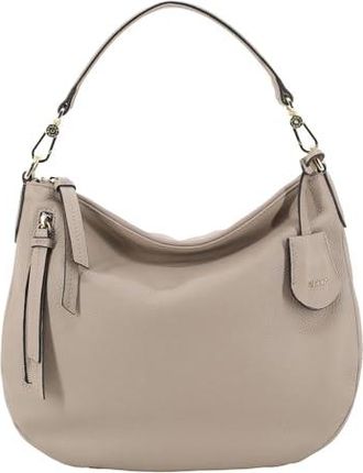 Abro Cuir sac &agrave; &eacute;paule bandouli&egrave;re Leather Adria Hobo Juna Bag Siena taupe