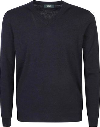 Zanone U-Boot-Pullover - Blau