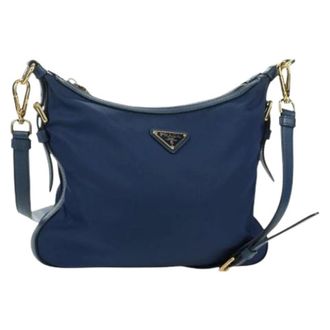 Prada Sac &agrave; bandouli&egrave;re vintage en nylon Pre-owned - Femme - Pre-owned - Bleu - Taille: ONE Size