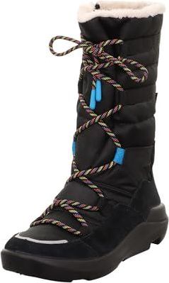 Superfit Twilight Warm gefütterte Gore-Tex Botte de Neige, Schwarz/Türkis 0000, 32 EU Large