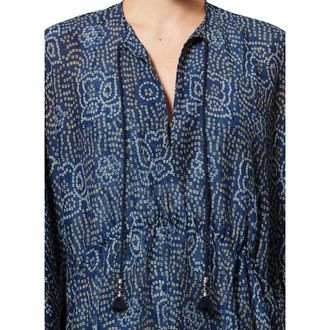 Isabel Marant Kaftan Loreliz en coton et soie imprim&eacute;