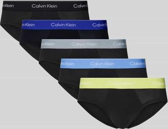 Calvin Klein Underwear Slip aus Baumwoll-Mix im 5er-Pack