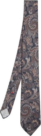 Dell'Oglio Homme, Accessoires, Bleu, Taille: ONE Size Cravate Paisley Pittsf476