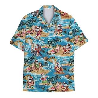 Keephen TangoDS Nouveaut&eacute; Cool Impression 3D Hawaiian Chemise pour Femmes Hommes Col Revers Manches Courtes Boutonn&eacute;e Chemises F&ecirc;te Aloha Chemises