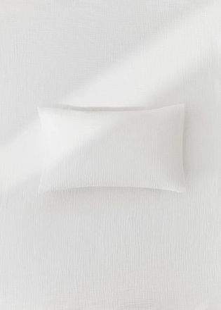 Mango Taie doreiller berceau en tissu gaze blanc cass&eacute; - Home - 30x50cm - MANGO HOME
