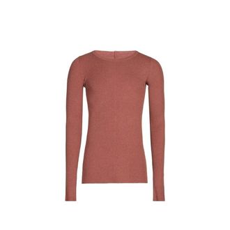 Rick Owens Lange runde -neck t -Shirt - Rose