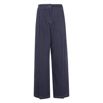 Max Mara Mxpetereo Denim Jersey Hose - - Jeans - Damen - Blau - M