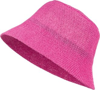 styleBREAKER Hut Fischerhut aus Papierstroh - Knautschhut