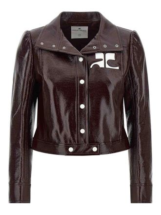 Courr&egrave;ges Casualjacke - Dunkelrot