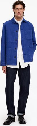 Arket Overdyed-Overshirt Aus Twill -Blau