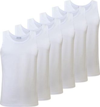 Liabel Débardeur 100% Coton Conf. 6 pcs, Art. 4428 Blanc M