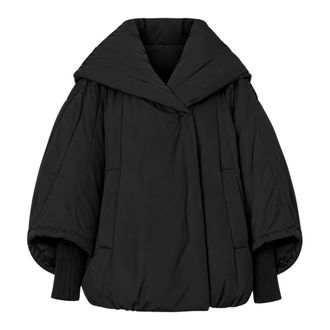 Liviana Conti Satin Daunenjacke - - Jackets - Damen - Schwarzk - L