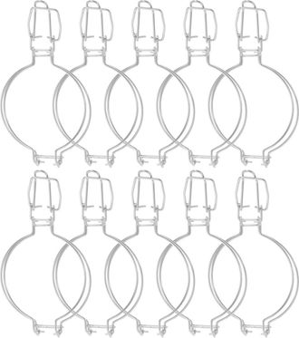 Valiclud 10 Stück Drahtklemmen für Glasbehälter Einfache Anwendung Dichtungsmechanismus für Honig und Einmachgläser für Zuhause und Gastronomie