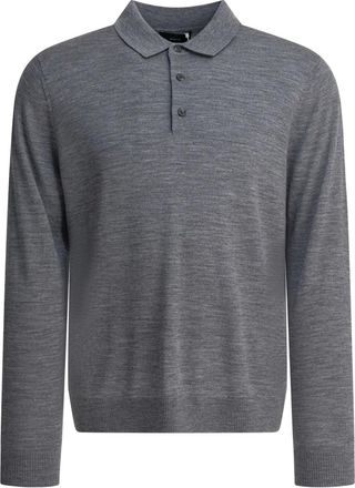 Vince polo en laine mérinos - Gris