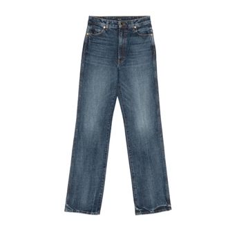 Khaite Danielle Slim Straight Jean - - Jeans - Damen - Blau - W28