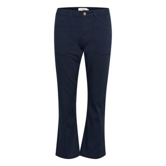 Cream Crann 7/8 Bootcut Twill - - Trousers - Damen - Blau - W31